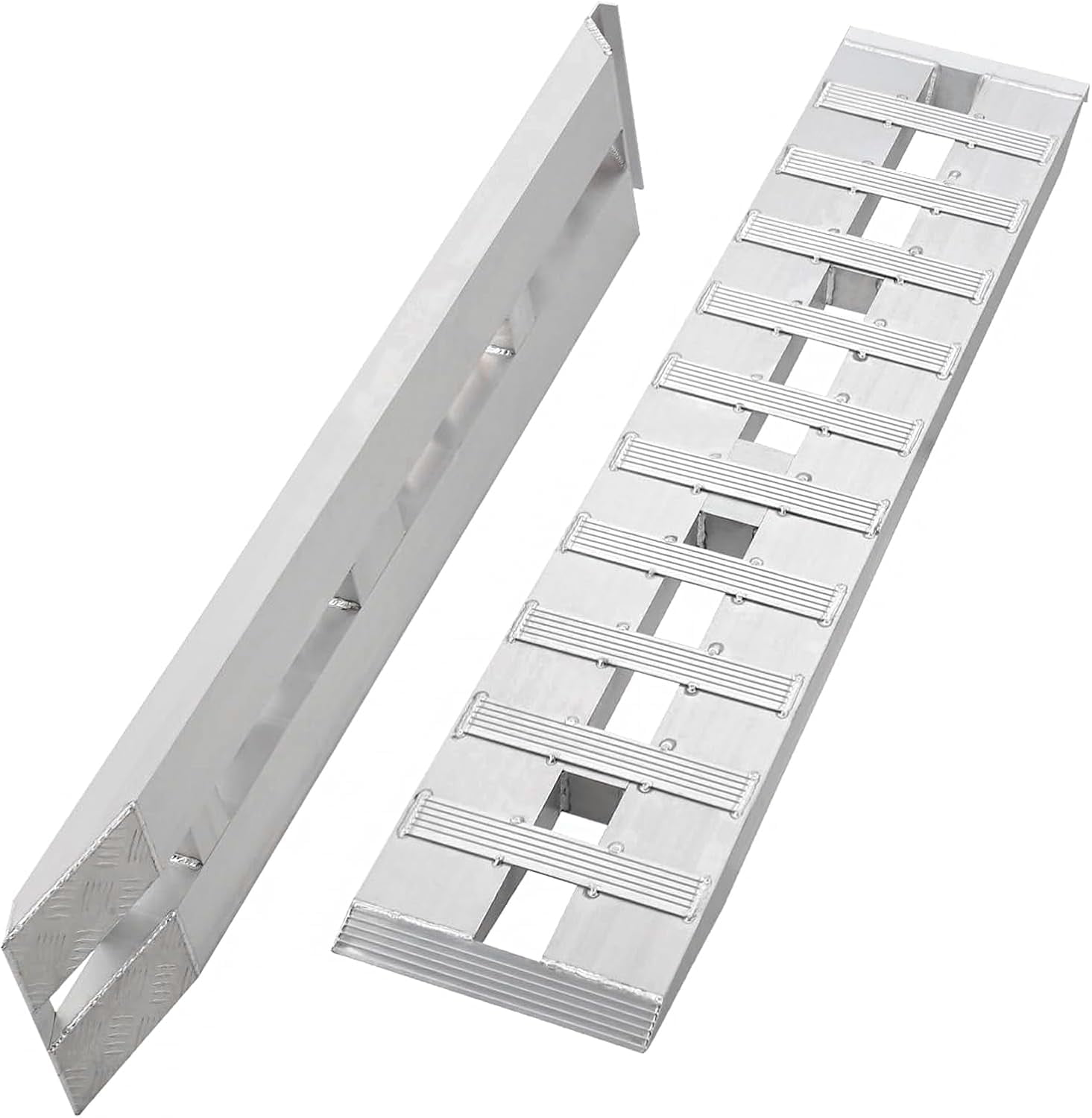 Folding Aluminum Ramp,1500 Lbs Capacity Loading Ramps for Pickup Trucks ...