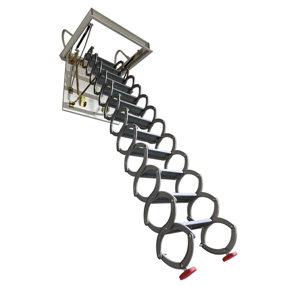 Folding Attic Ladder Opening Size 30x 30inch Maximum Height 9.8ft ...