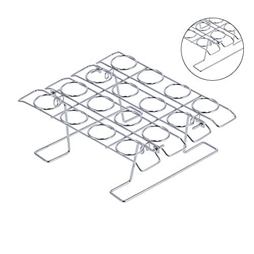 Folding Baking Rack, 16-Hole Folding Baking Rack Ice Cream Rack Stand ...