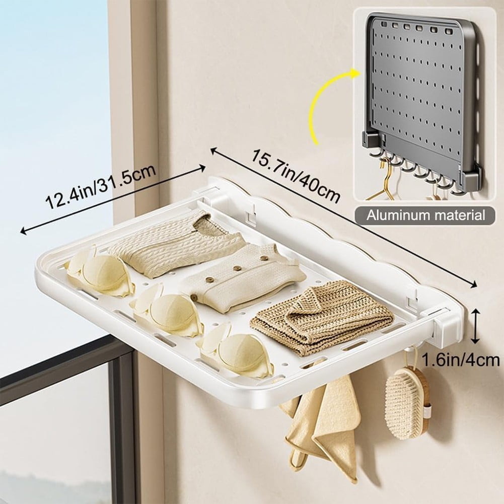 Folding Bathroom Wall Shelf Fold Down Shelf Wall Mounted Shower ...