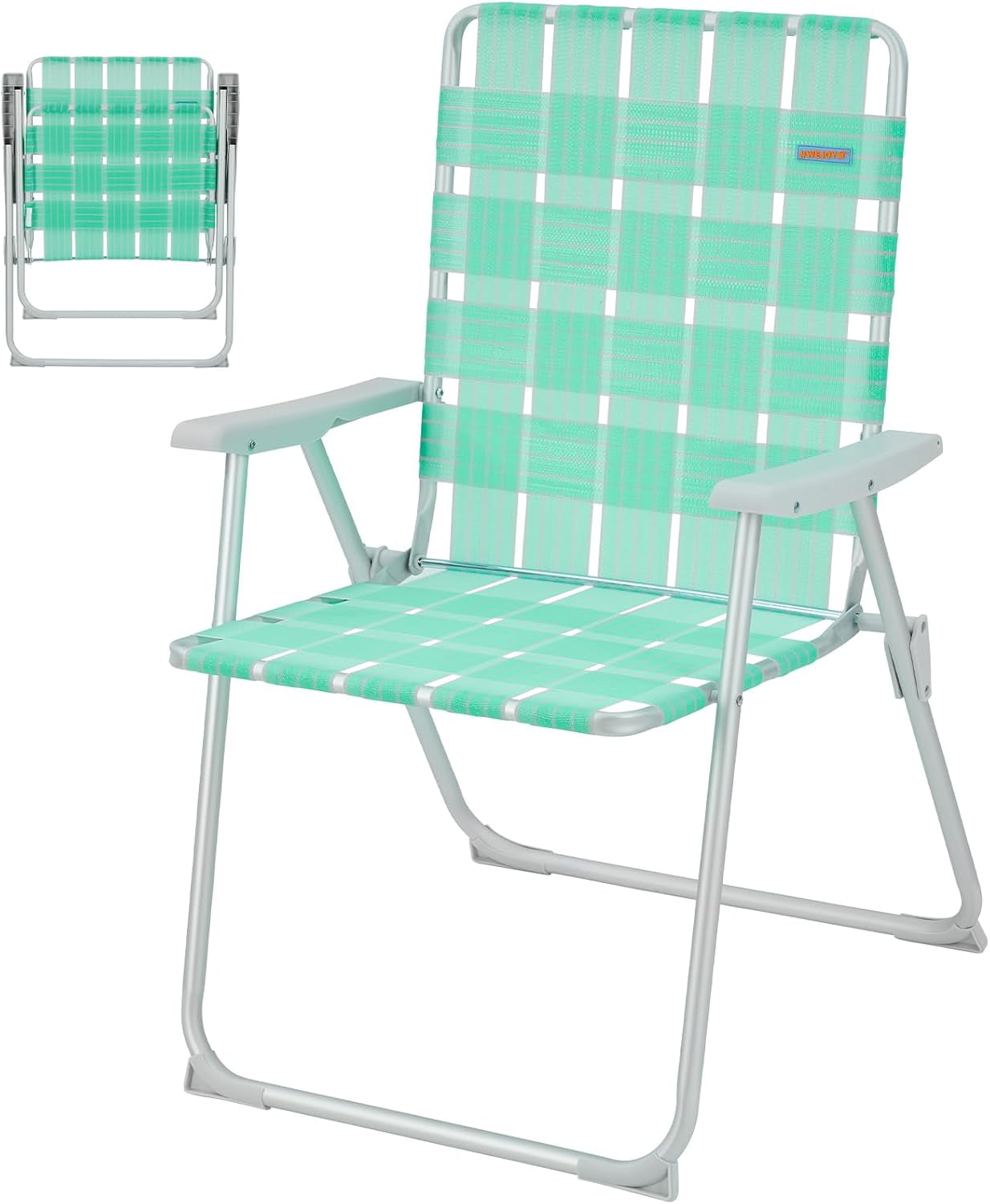 Folding Beach Chair for Adults, Lightweight Beach Chair with Shoulder ...