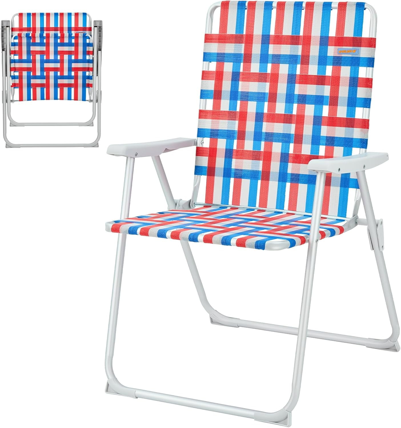 Folding Beach Chair for Adults, Lightweight Beach Chair with Shoulder ...