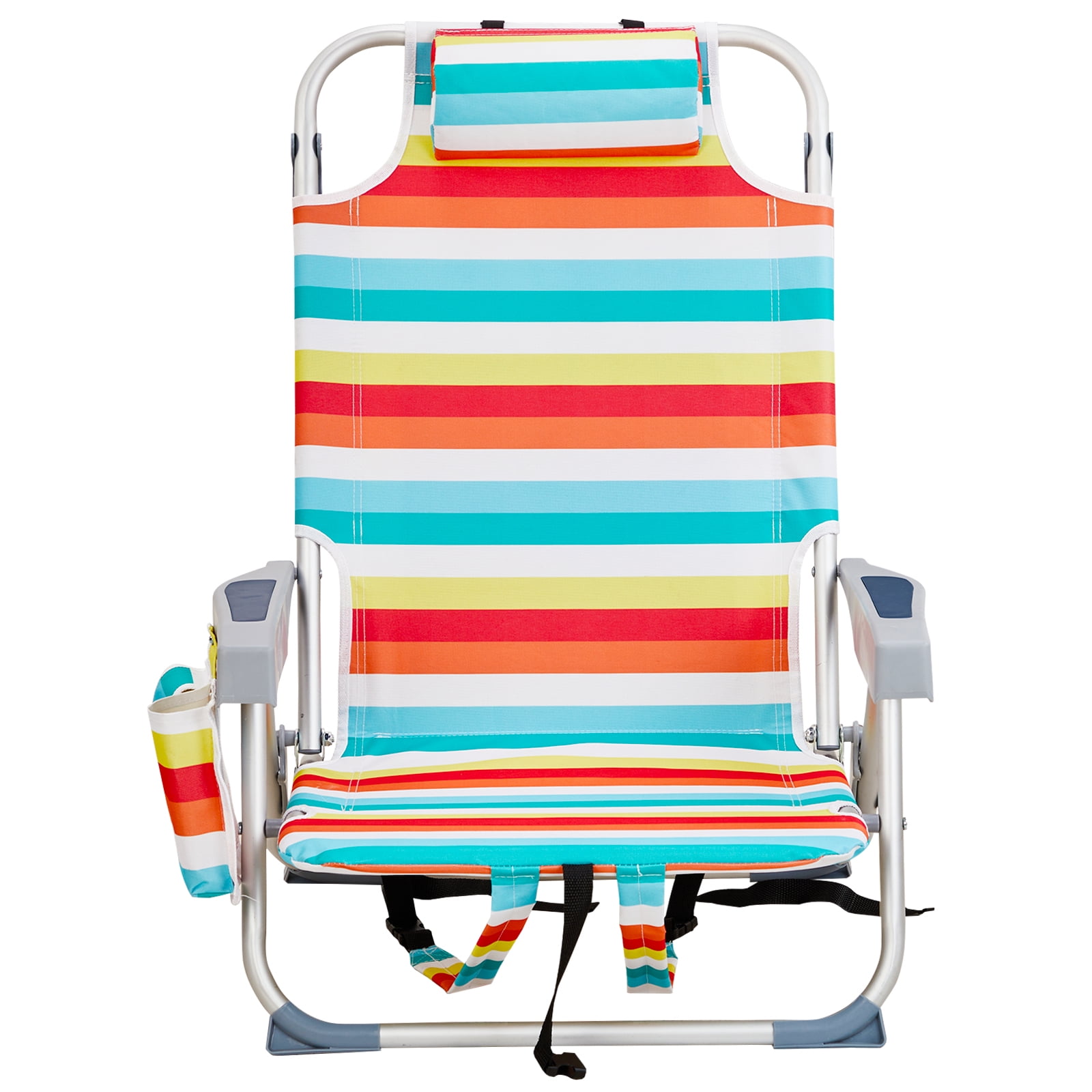 Folding Beach Chair Camping Chair Oxford Cloth Aluminum Tube Beach ...