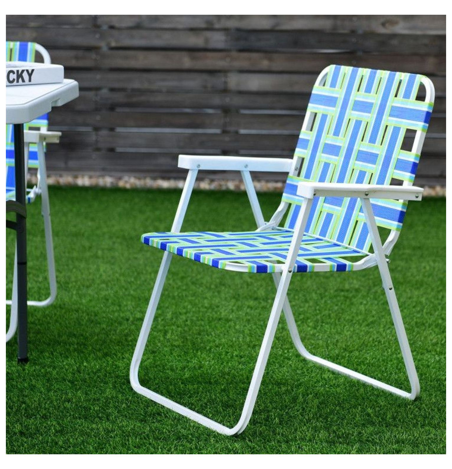 Folding Beach Chairs 6 Pack, Camping Chairs Lawn Chairs for Adults ...