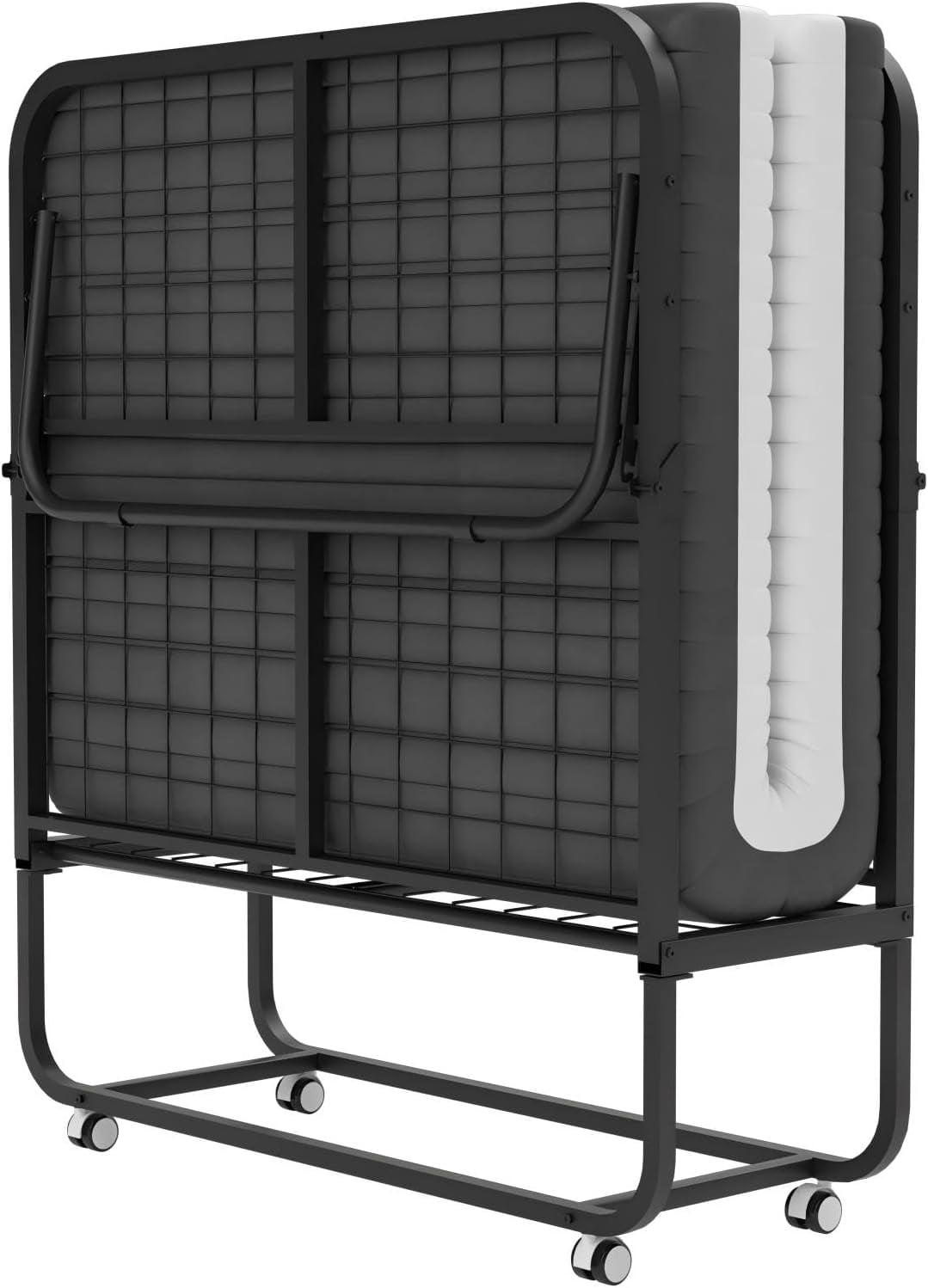 Folding Bed with Luxurious Memory Foam Mattress, Twin Size Foldable ...