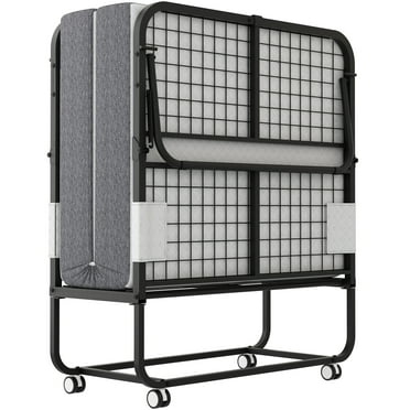 Newboti Furniture Folding Bed With Mattress 75" X 46" Rollaway Guest ...