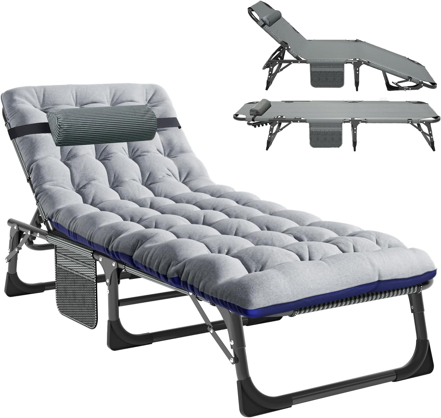 Folding Bed with Mattress, Cot Size Foldable Guest Beds, Hideaway Cot ...