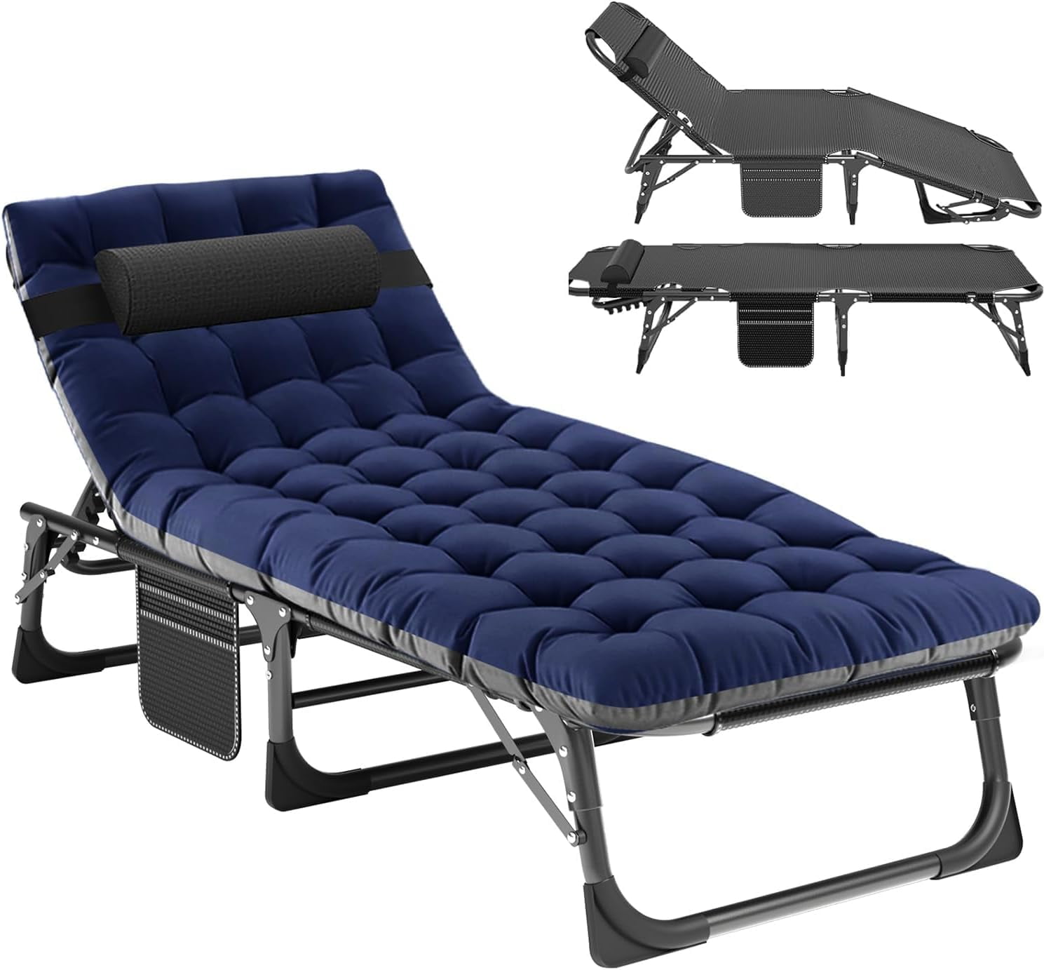 Folding Bed with Mattress, Cot Size Foldable Guest Beds, Hideaway Cot ...