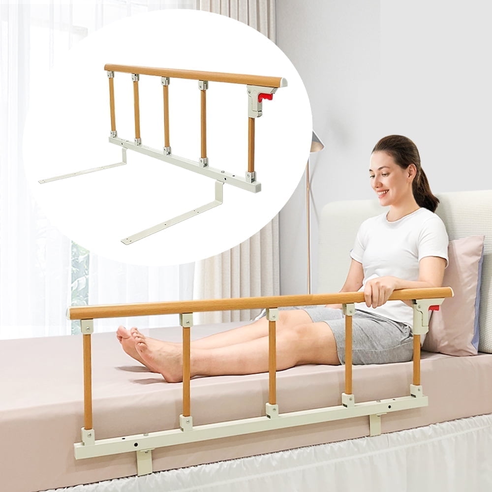 Folding Bed Rail for Seniors - Fall Prevention Support Handle ...