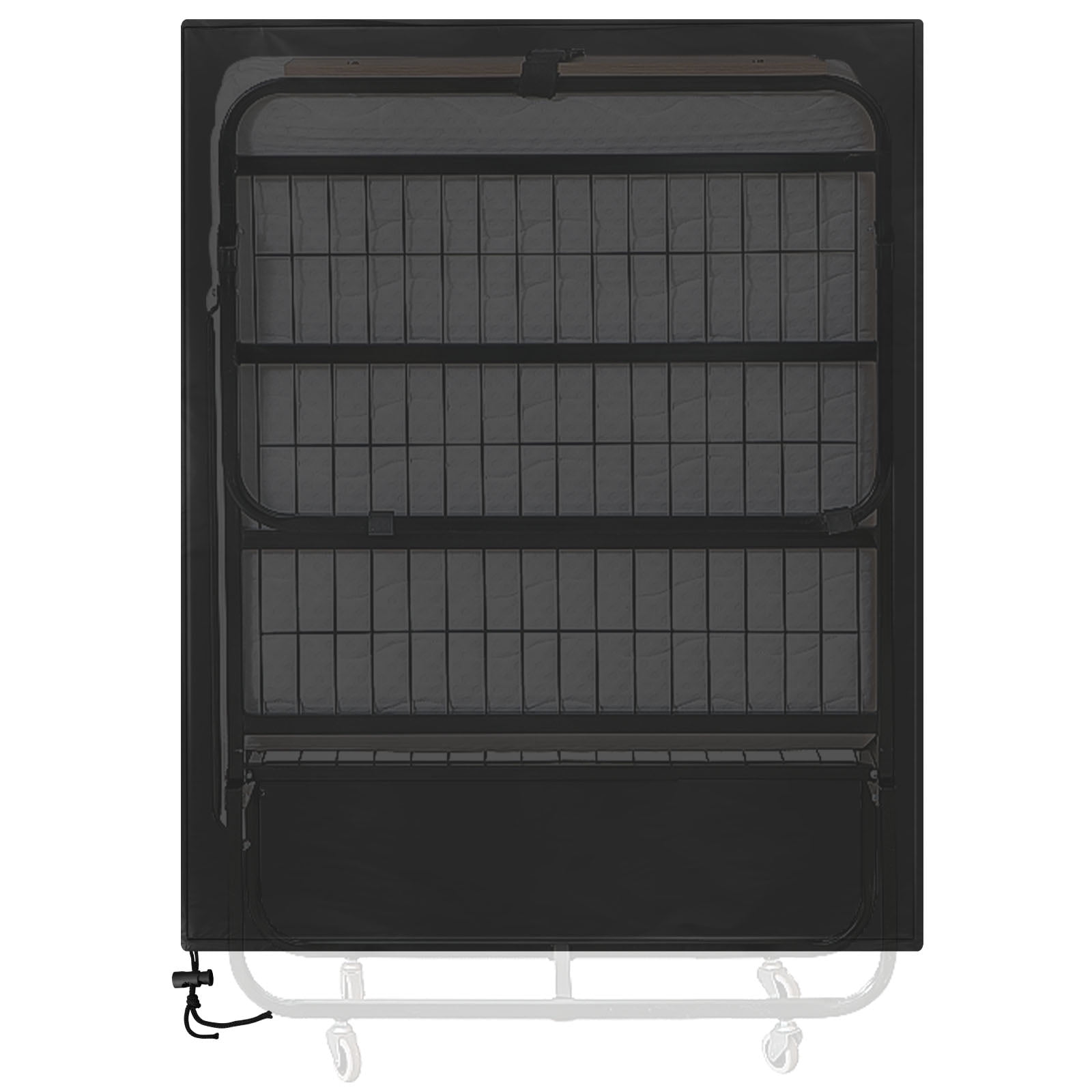 Folding Bed Storage Cover Waterproof Bed Cover Easy to Clean Rollaway ...