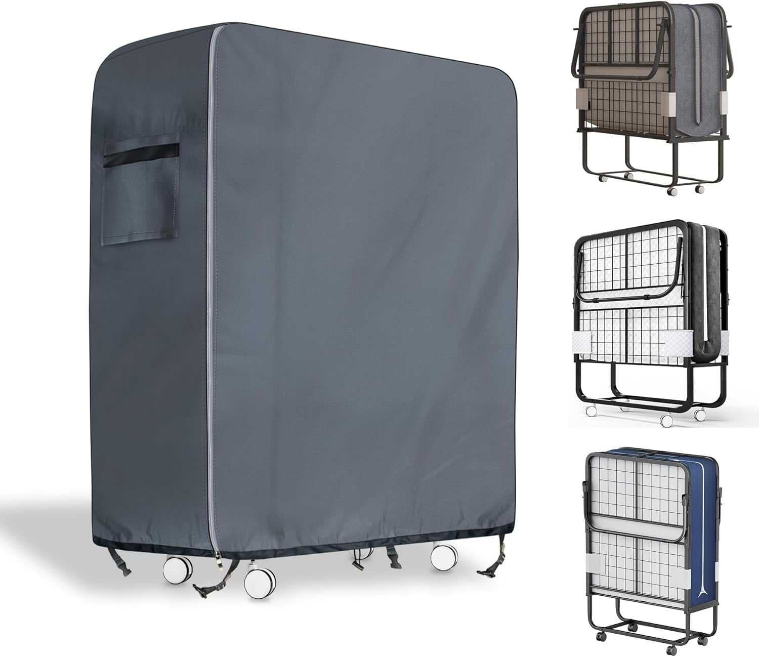Folding Bed Storage Cover - Waterproof and Dustproof Universal Rollaway ...