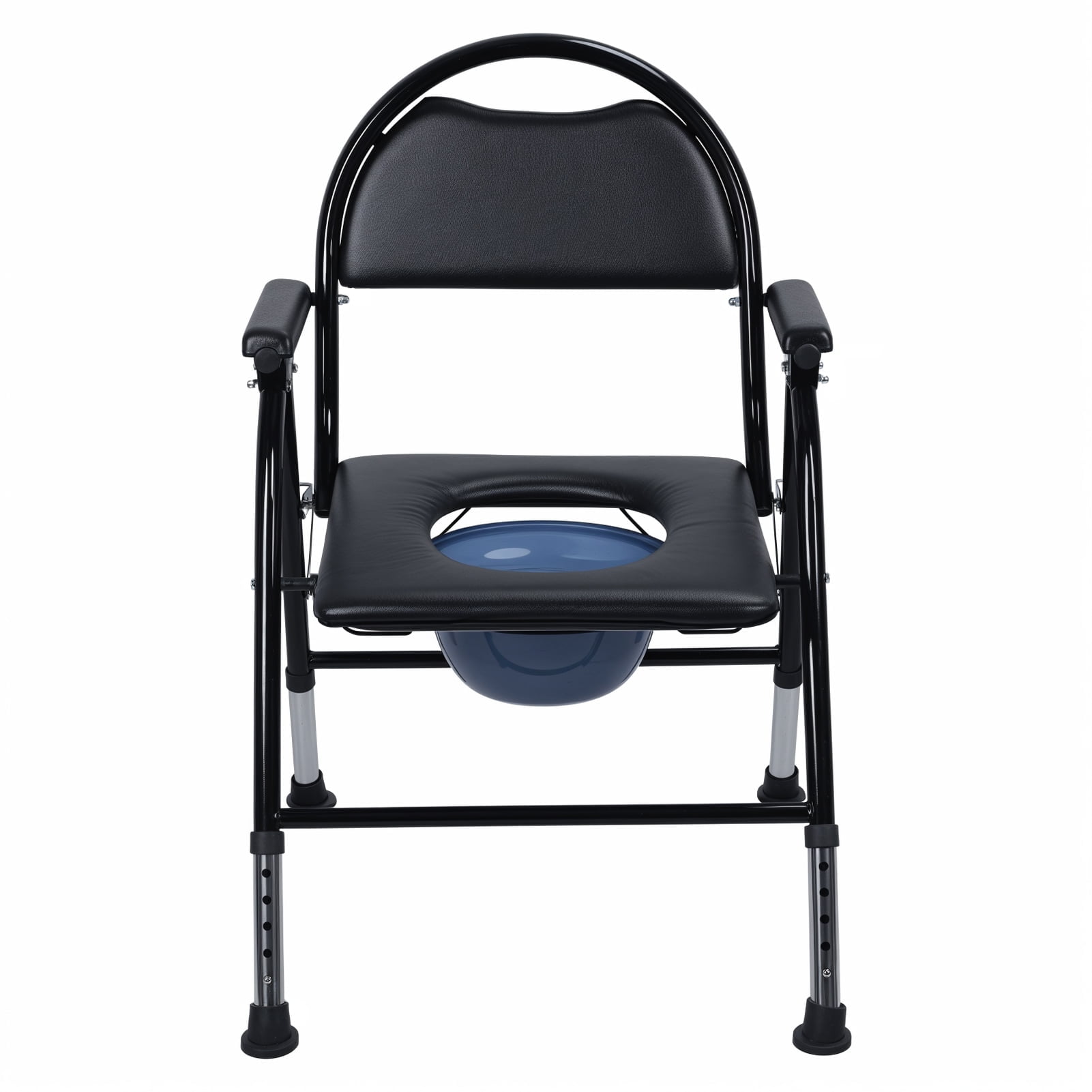 Folding Bedside Commode,Portable Shower Commode Chair for Toilet,Shower ...