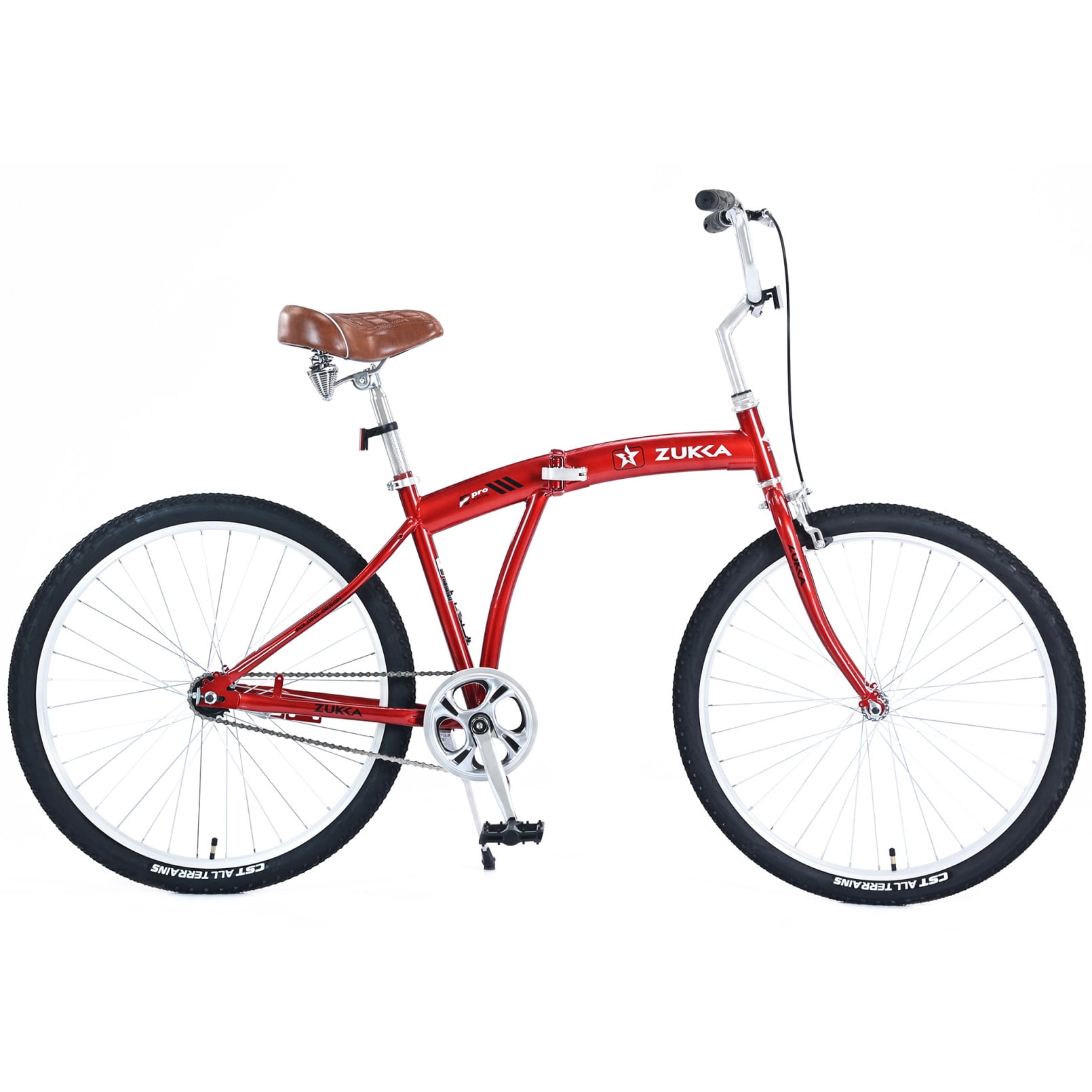 Folding Bicycles Women Bike, 26 Inch Beach Cruiser Bike For Women with ...