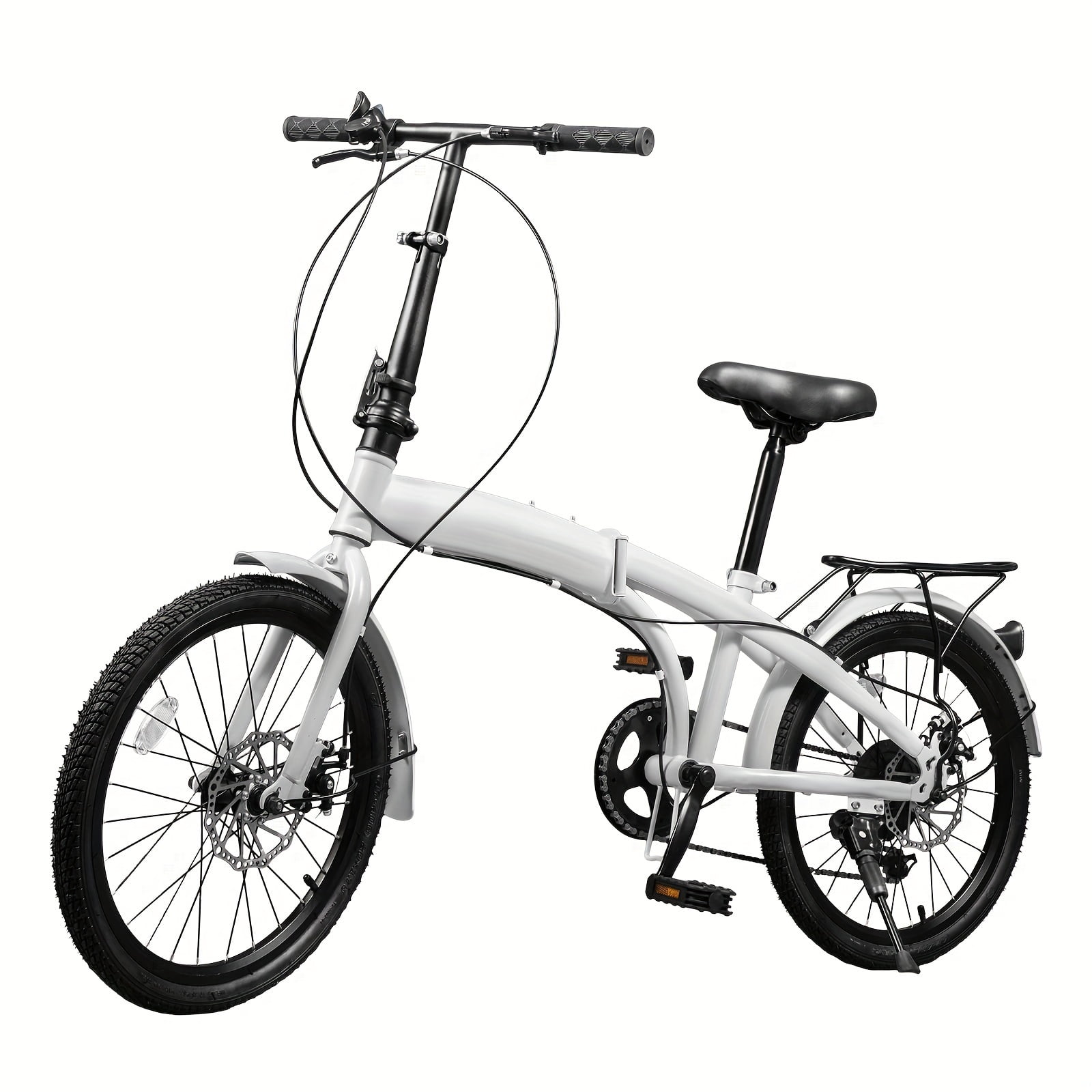 Folding Bike Foldable Bicycle With 7 Speed Gears 20-inch Wheels Easy ...