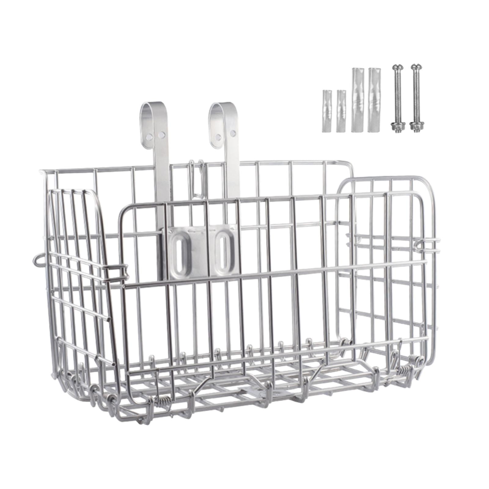 Folding Bike Front Basket Storage Easy Installation Bike Front Cargo ...