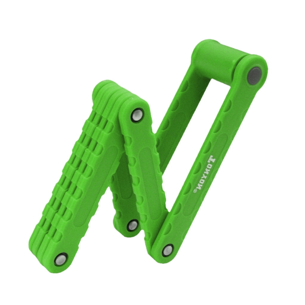 Folding Bike Lock Hardened Steel Fold-Up Heavy Duty Bike Lock with Easy ...