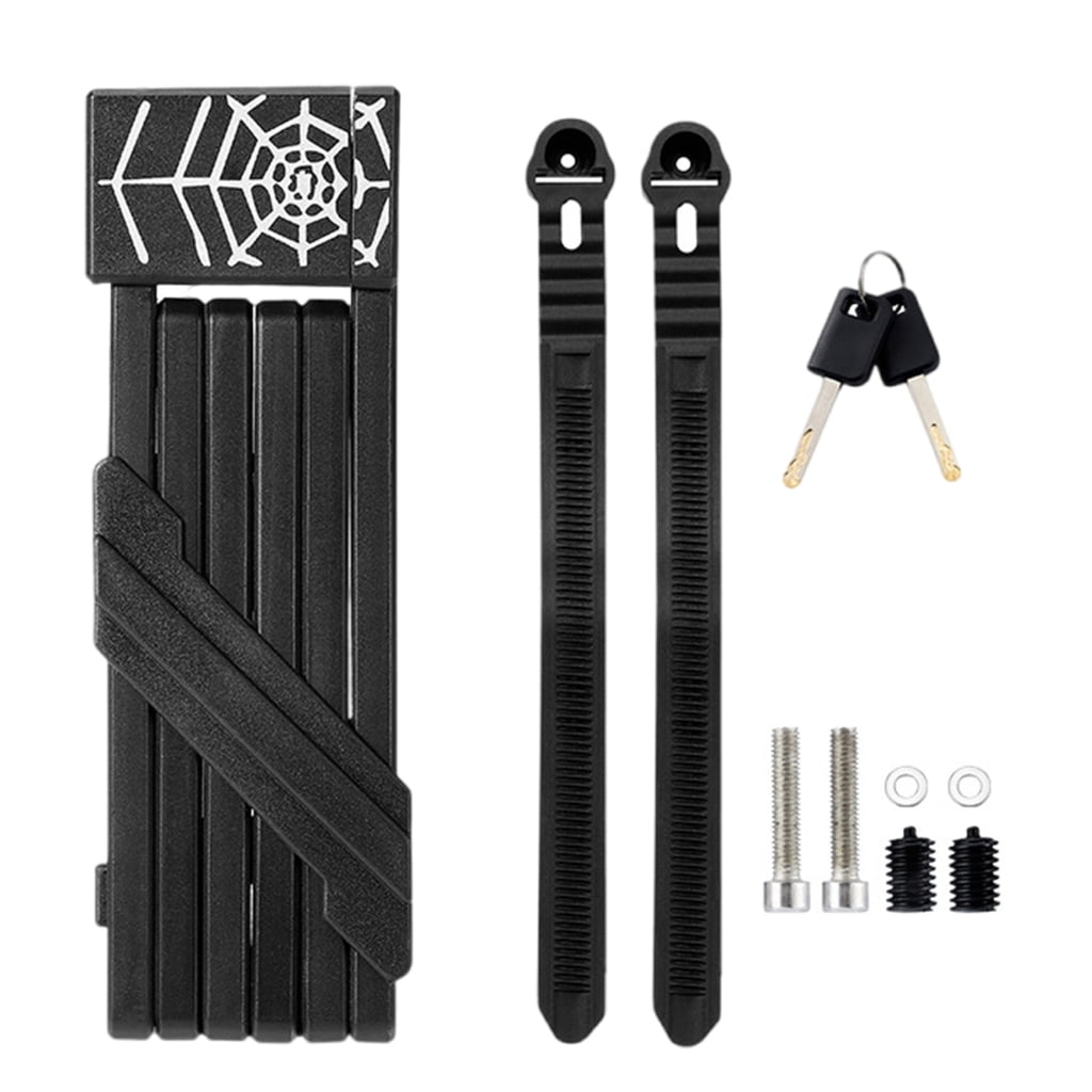 Folding Bike Lock with 3 Key High Security Scooter Lock Heavy Duty Bike ...