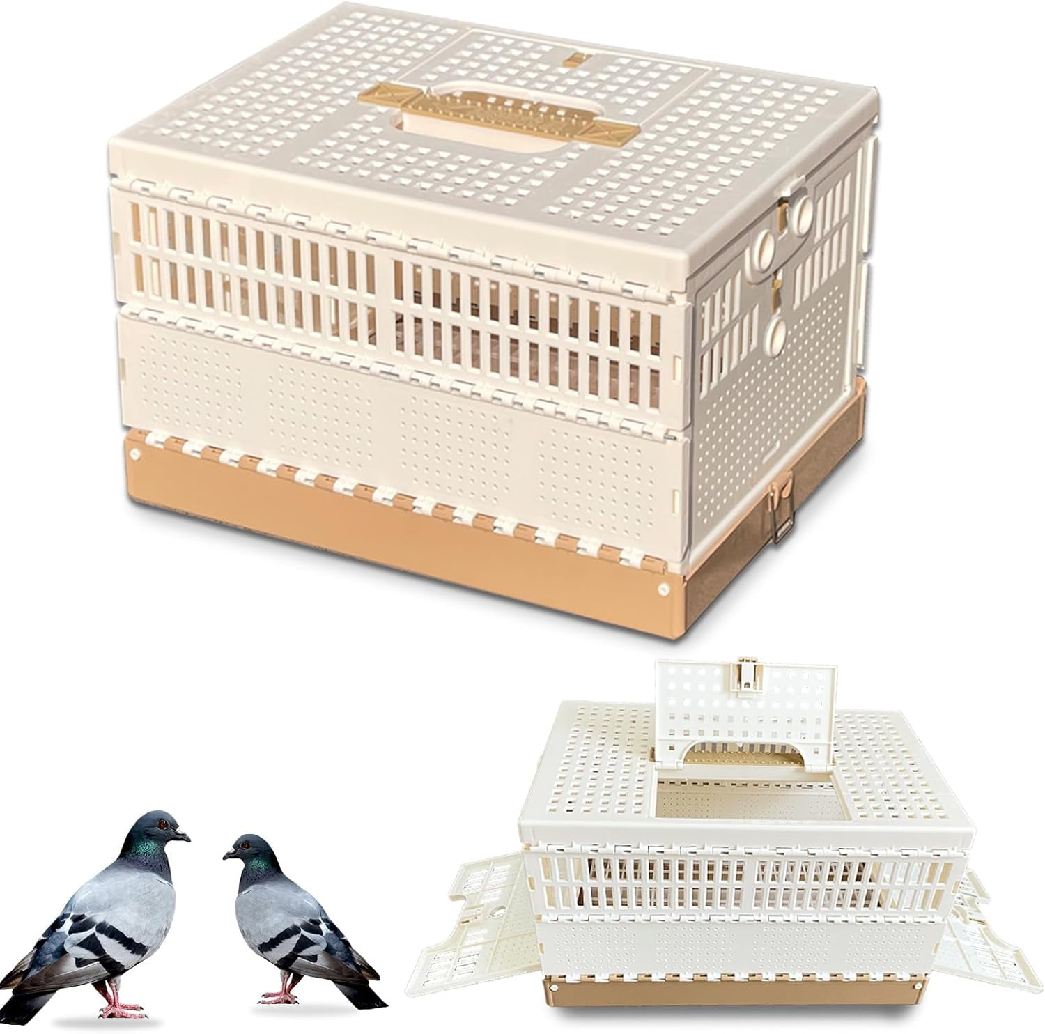 Folding Bird Cage Pigeons Travel Cage Training Cage Release Pairing ...