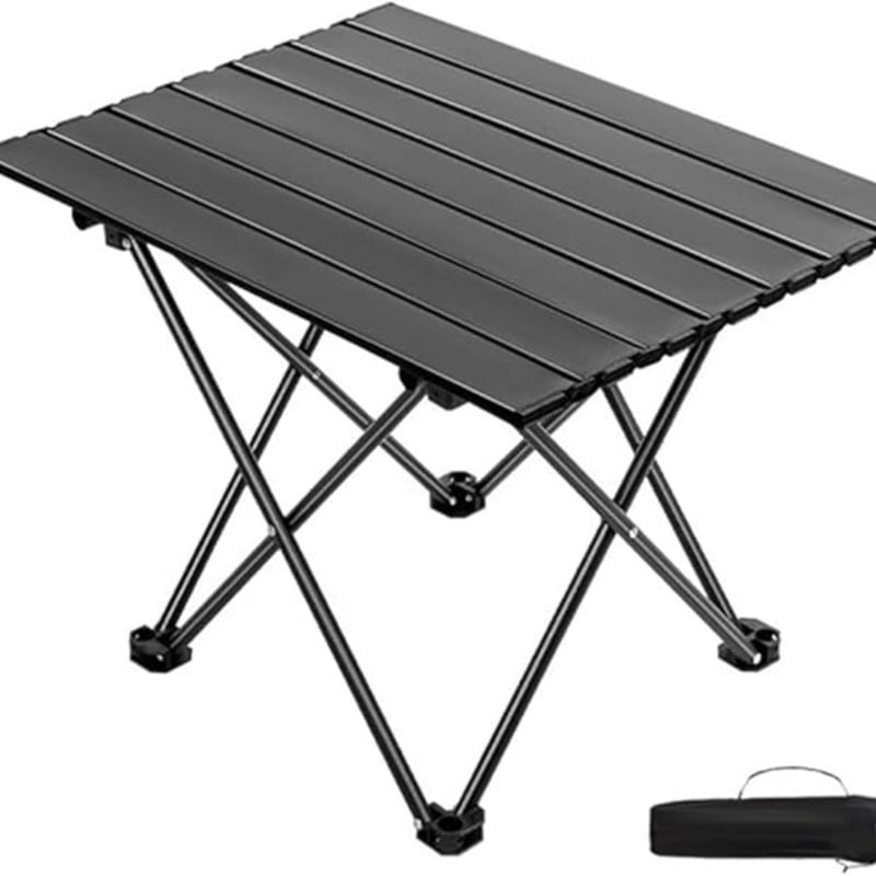 OFEFE Folding Ultralight Camping Side Table with Carry Bag - Carbon ...