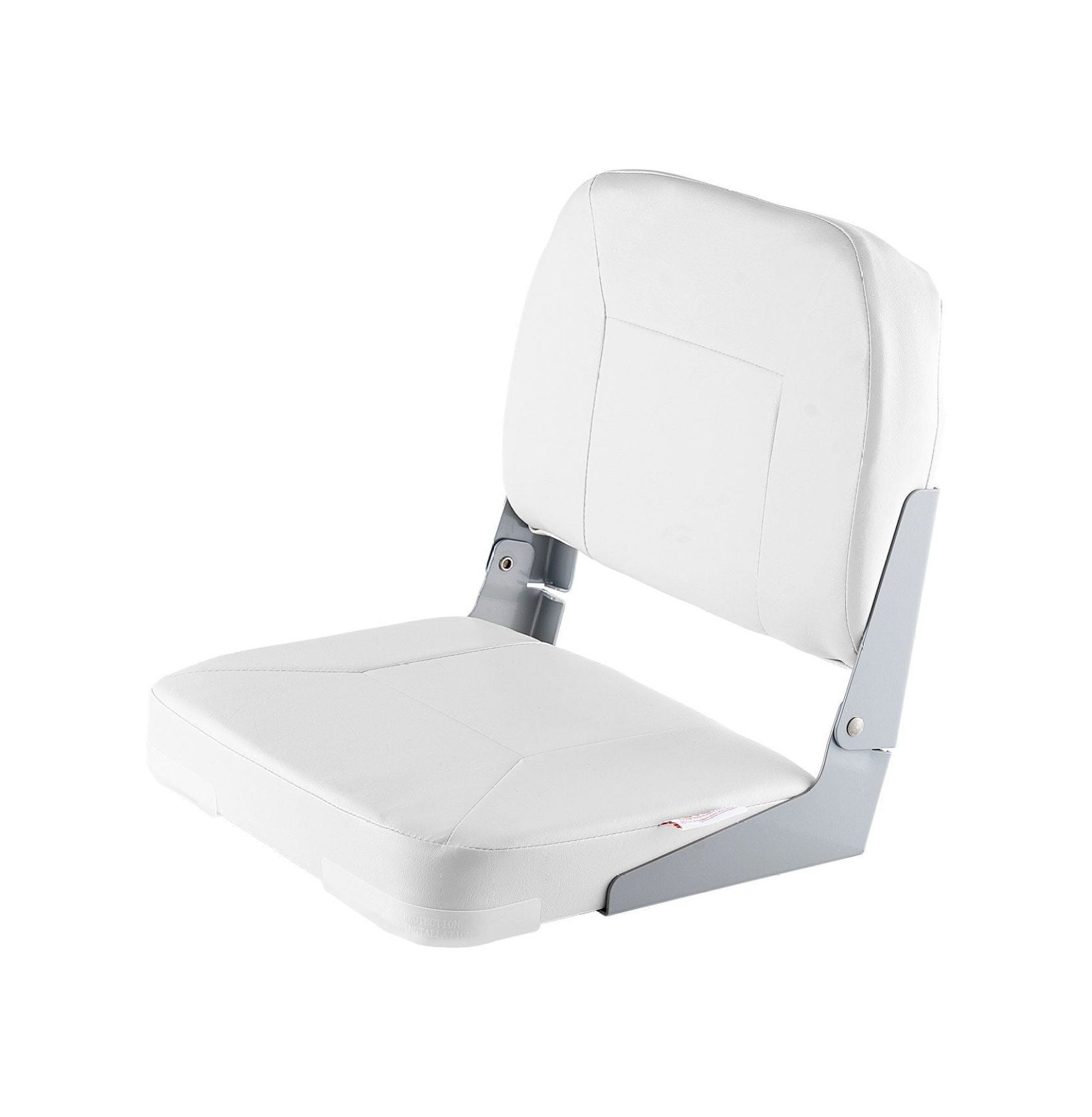 Folding Boat Seat Low Backrest - Fishing Boat Seat White Marine Grade ...
