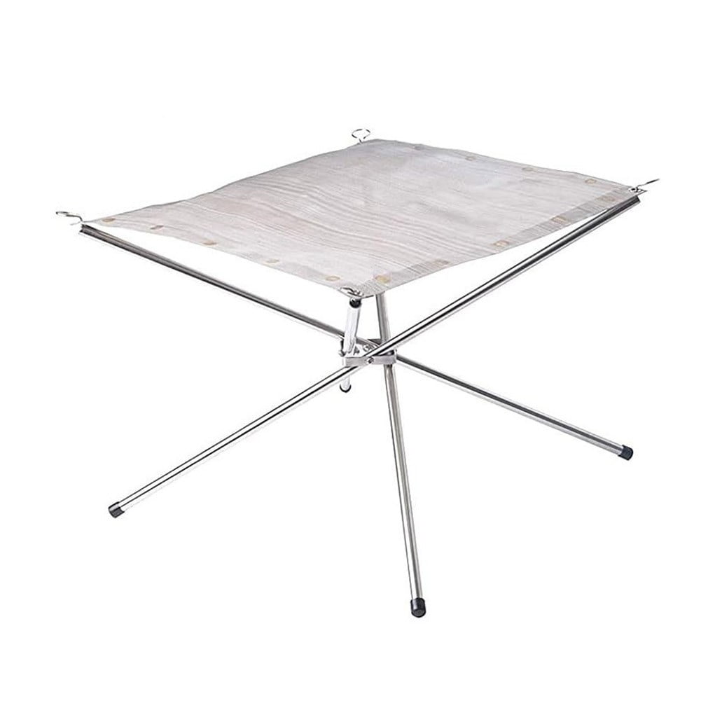 Folding Bonfire Rack Barbecue Rack Folding Steel Wire Mesh Picnic ...