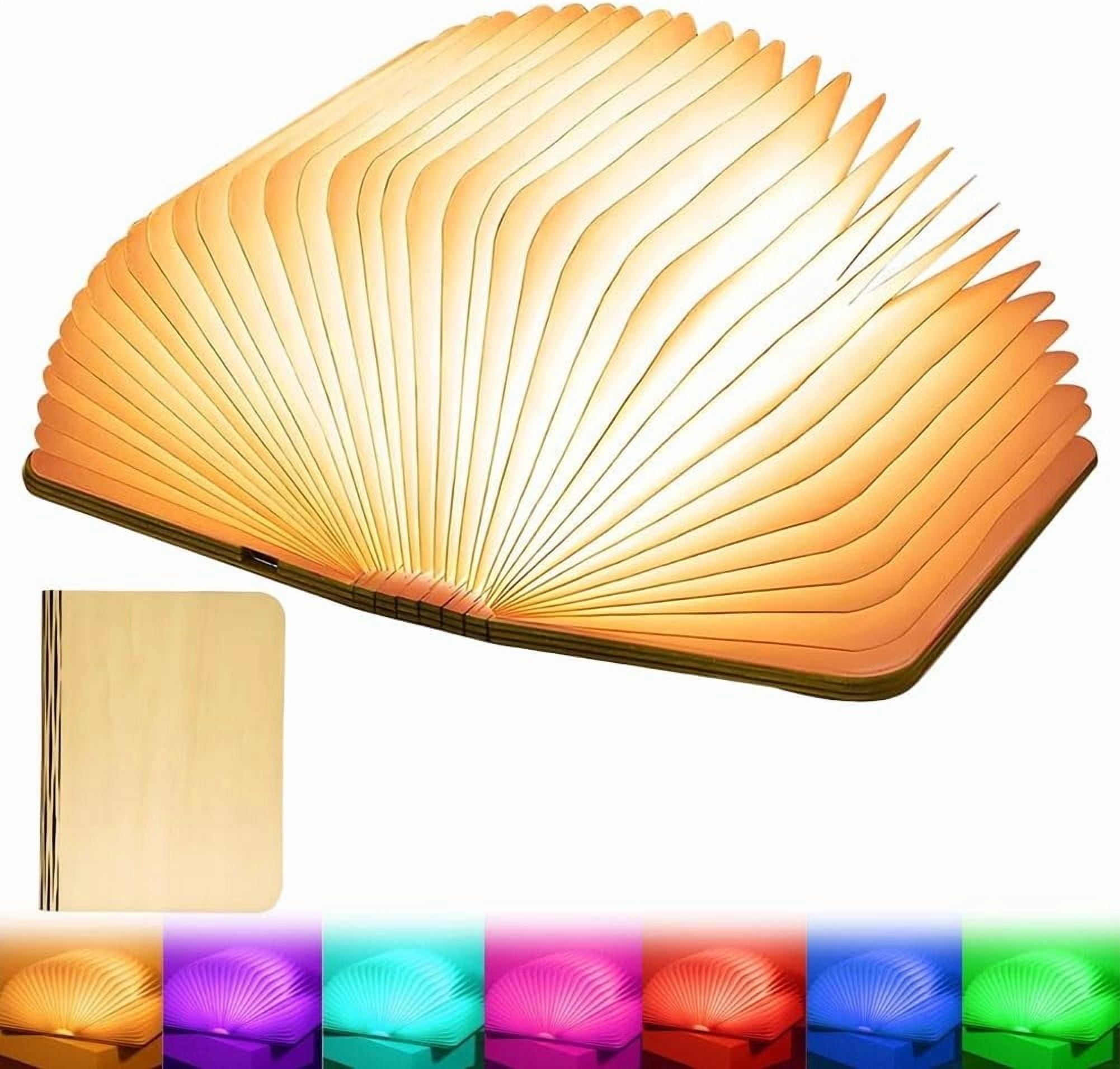 Folding Book Light,Portable Book Lamp Light,Accordion Books Shaped ...