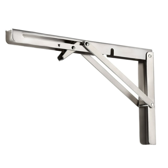 Folding Bracket 12 inch for Table Desk Wall Mounted Support Collapsible ...