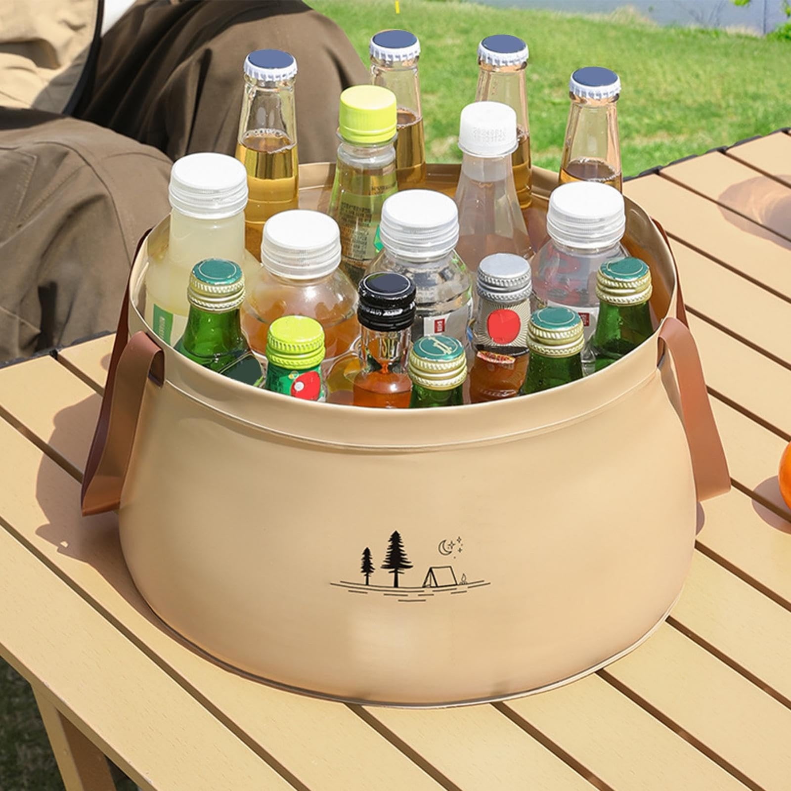 Folding Bucket, Small Bucket With Handle, Lightweight High-density ...