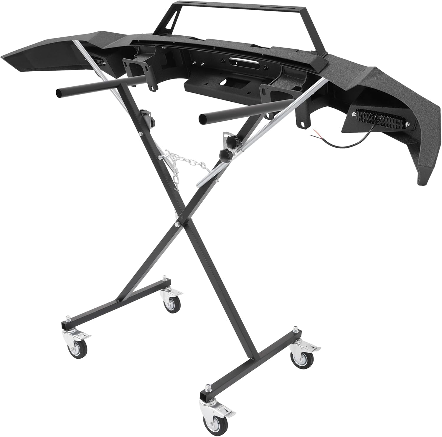 Folding Bumper Storage Rack Paint Stand Adjustable Height & Positions W ...