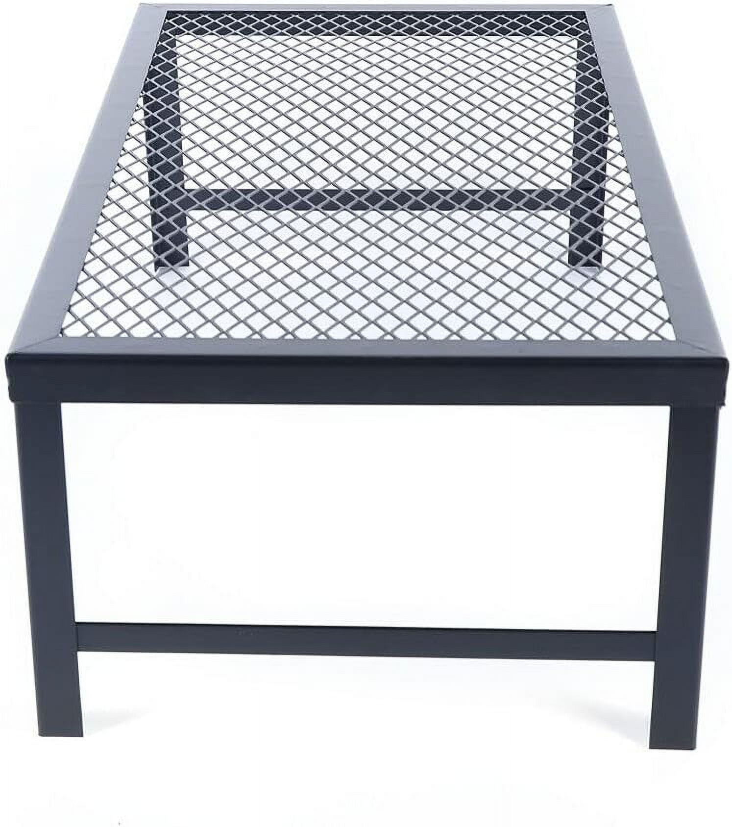 Folding Campfire Grill Heavy Duty Steel Grate, Camping Foldable Grill ...