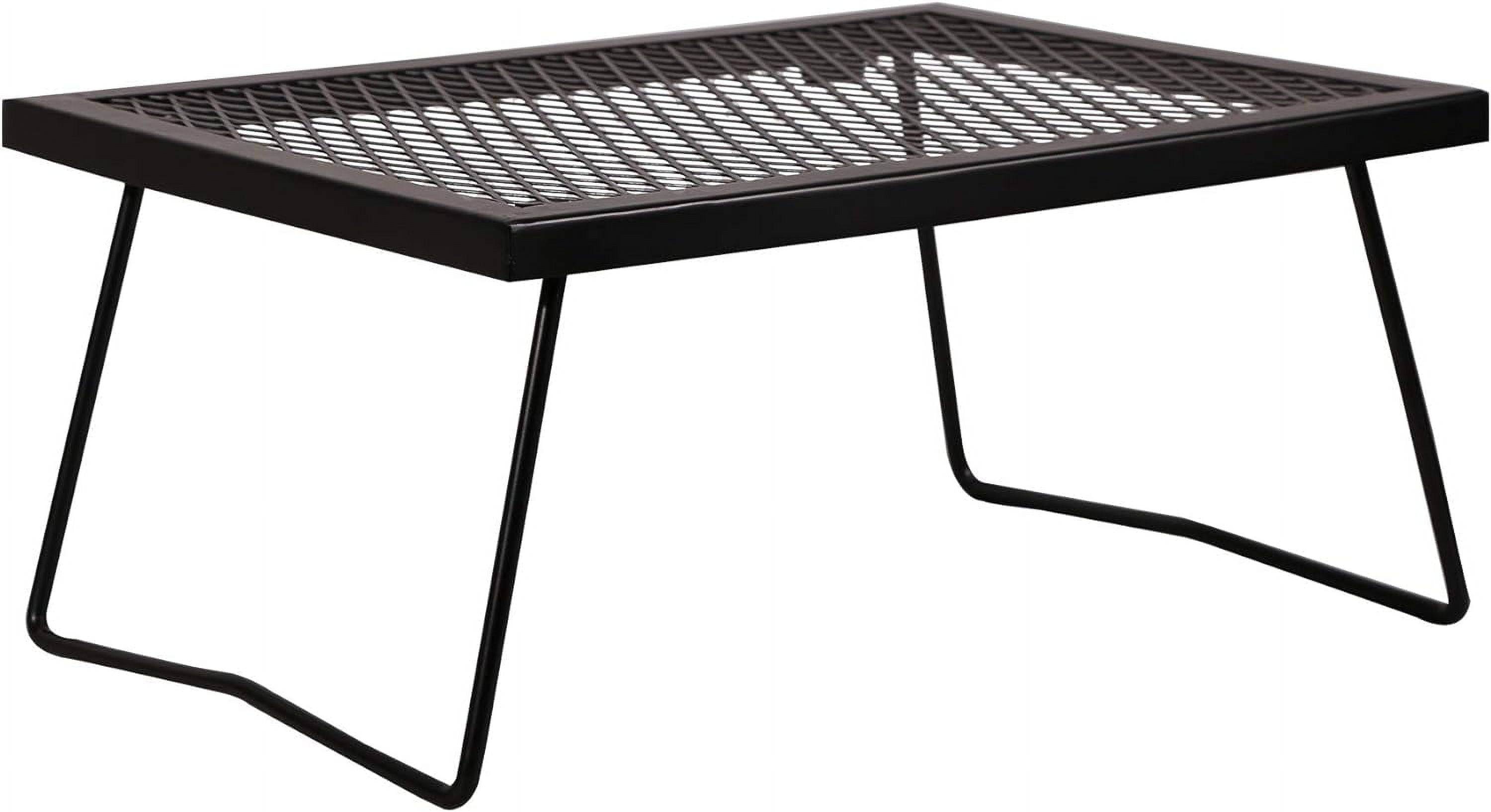 Folding Campfire Grill Heavy Duty Steel Grate, Portable Over Fire Camp ...