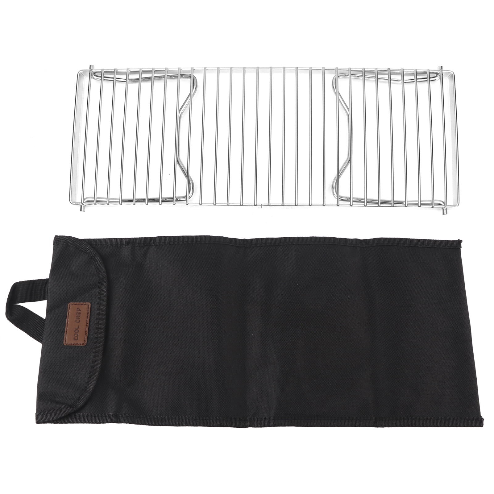 Folding Campfire Grill Portable Stainless Steel Barbeque Cooking Rack ...