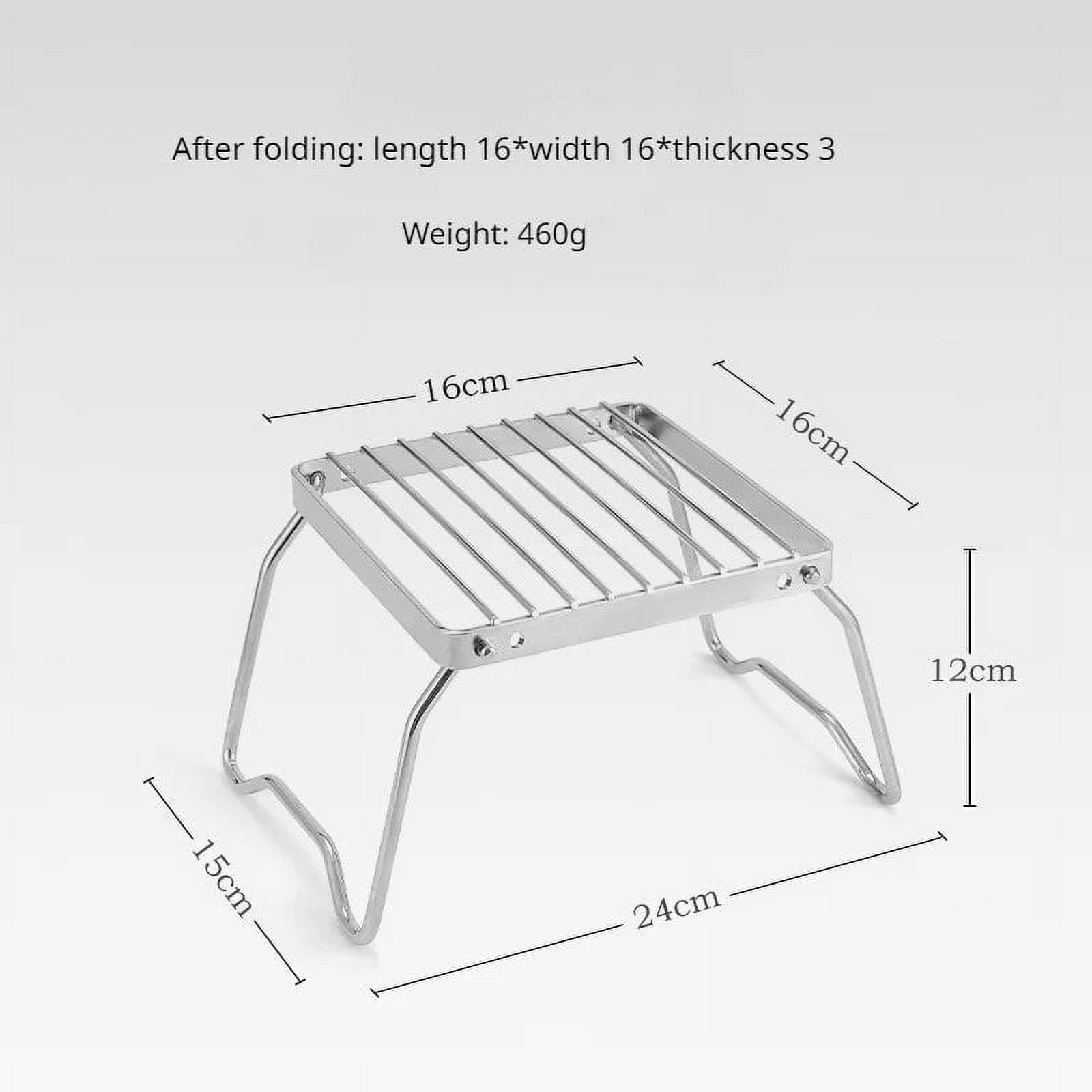 Folding Campfire Grill Portable Stainless Steel Camping Grill Grate Gas ...
