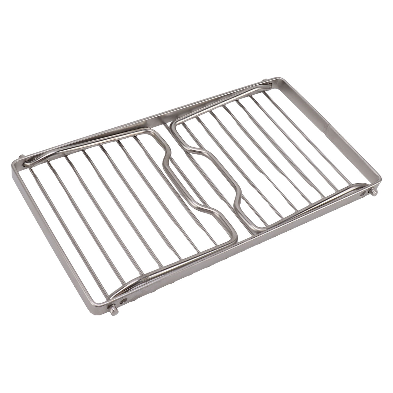 Folding Campfire Grill Rack, Thicker Stainless Steel, Draining Design ...