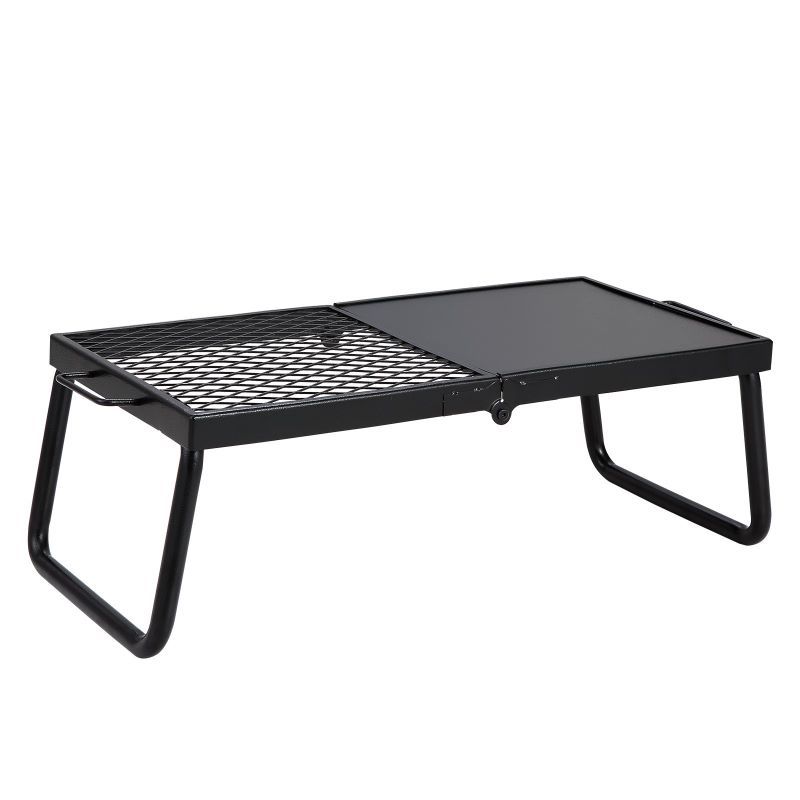 Folding Campfire Grilling Rack for Outdoor Open Flame Cooking - Walmart.com