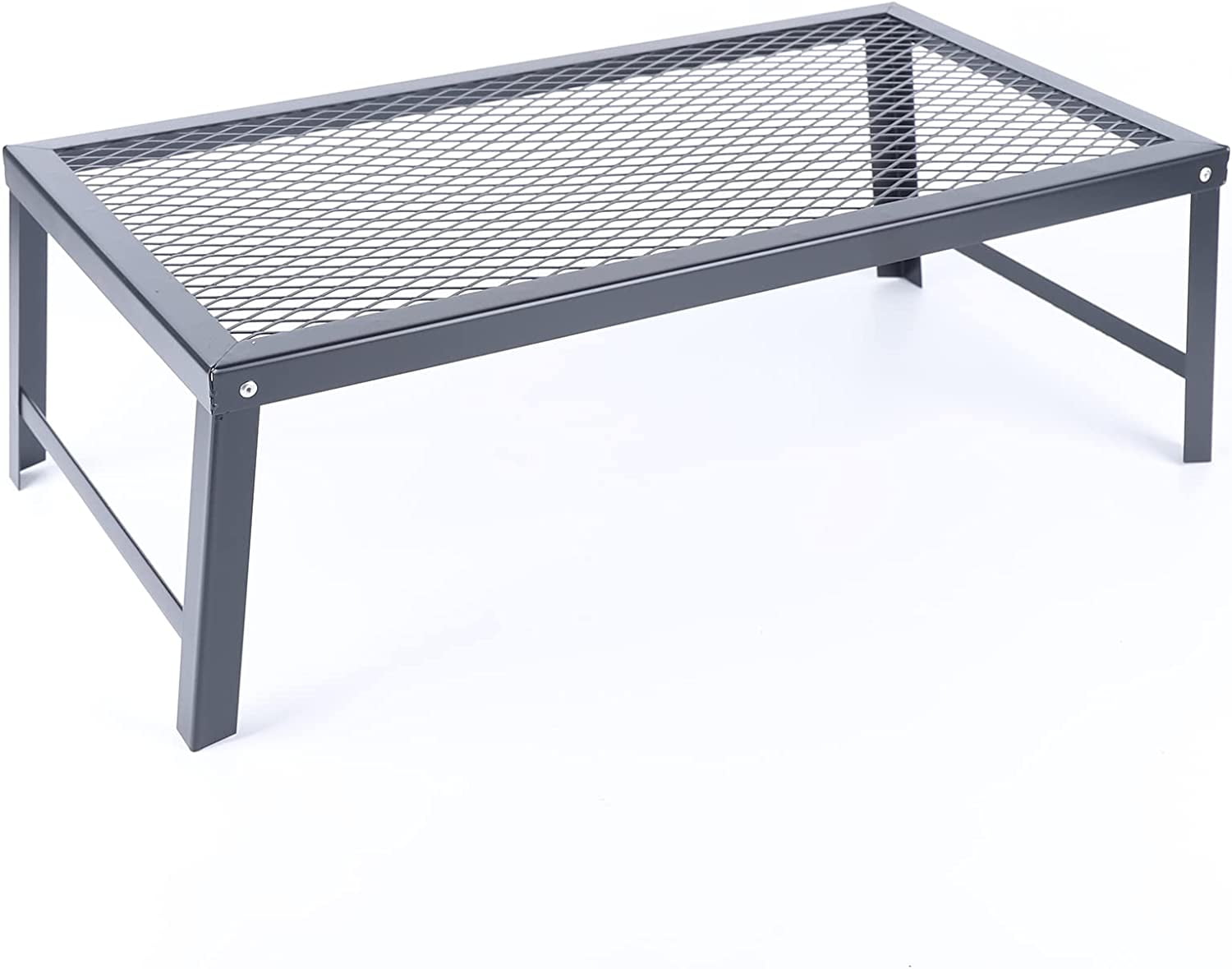 Folding Campfire Grills, Heavy Duty Iron Steel Grate, Portable Over ...