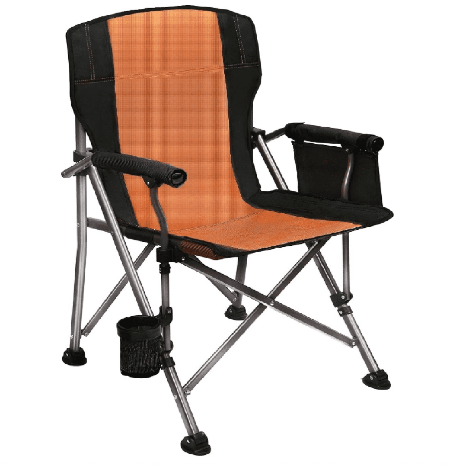 Folding Camping Chair Oversized Collapsible Camp Chair with Cup Holder ...