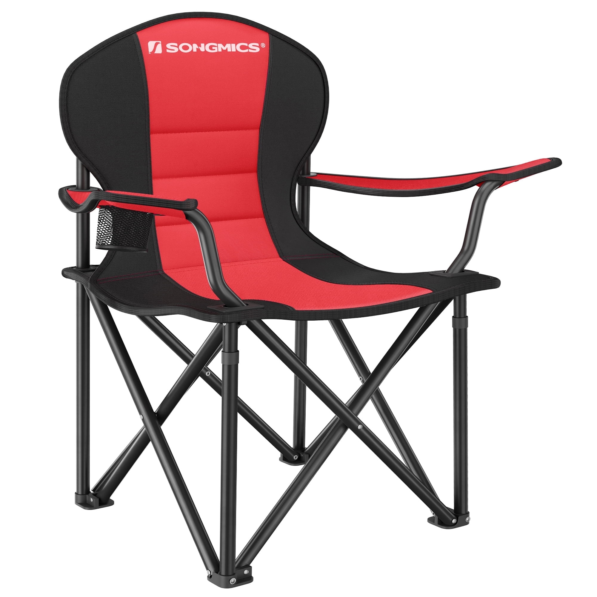 Folding Camping Chair, with Comfortable Sponge Seat, Cup Holder, Heavy ...