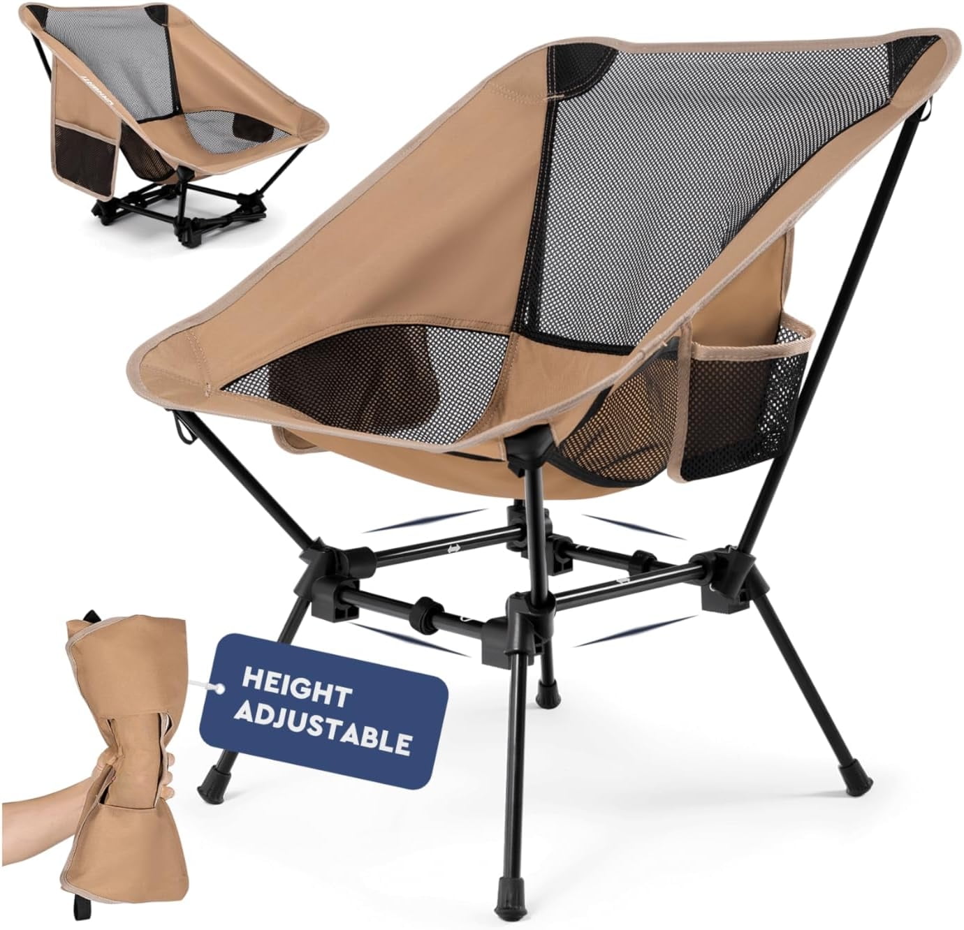 Folding Camping Chairs, Lightweight Backpacking Chair in Compact Design ...