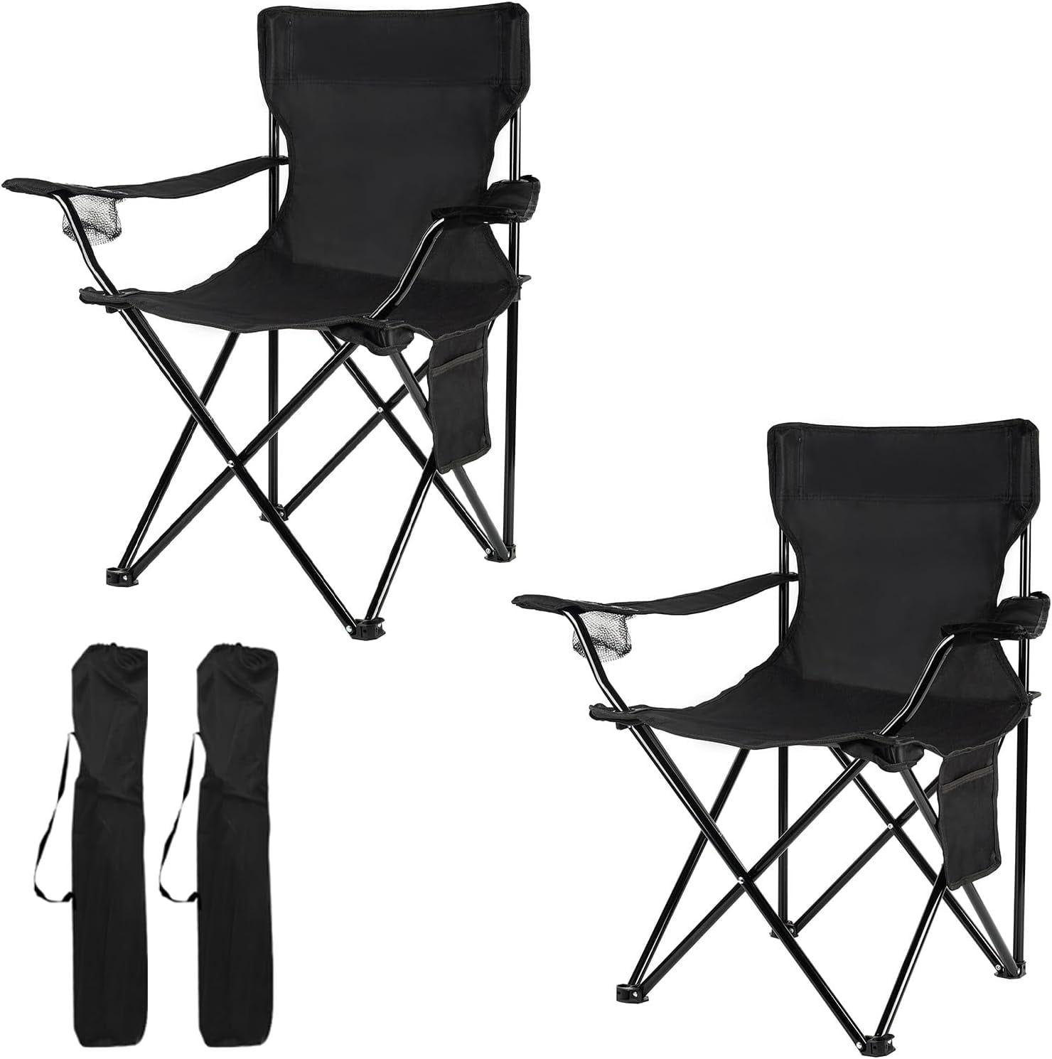 Folding Camping Chairs- Lightweight, Portable Chair for Beach, Lawn ...
