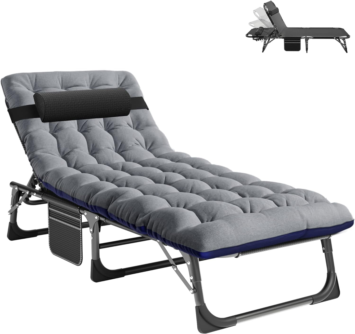 Folding Camping Cot for Adults, Heavy Duty 3-in-1 Bed for Guest ...