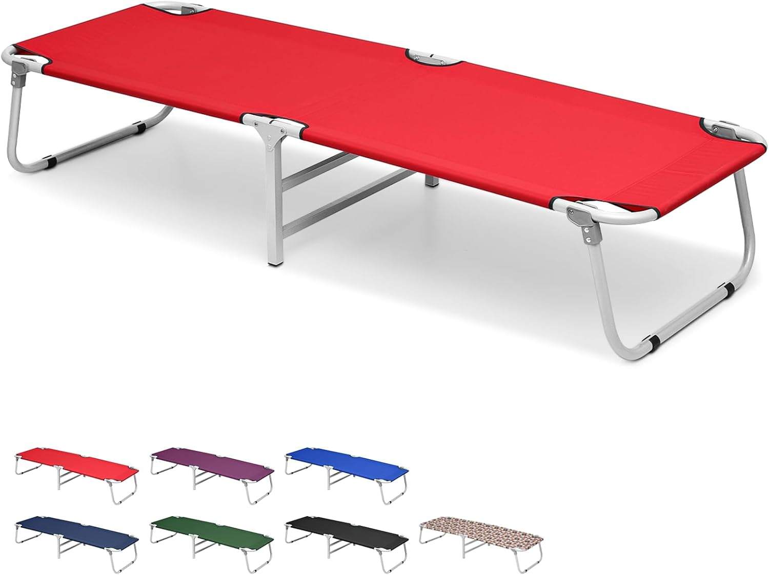 Folding Camping Cot for Adults, Portable Travel Camp Cot with Storage ...