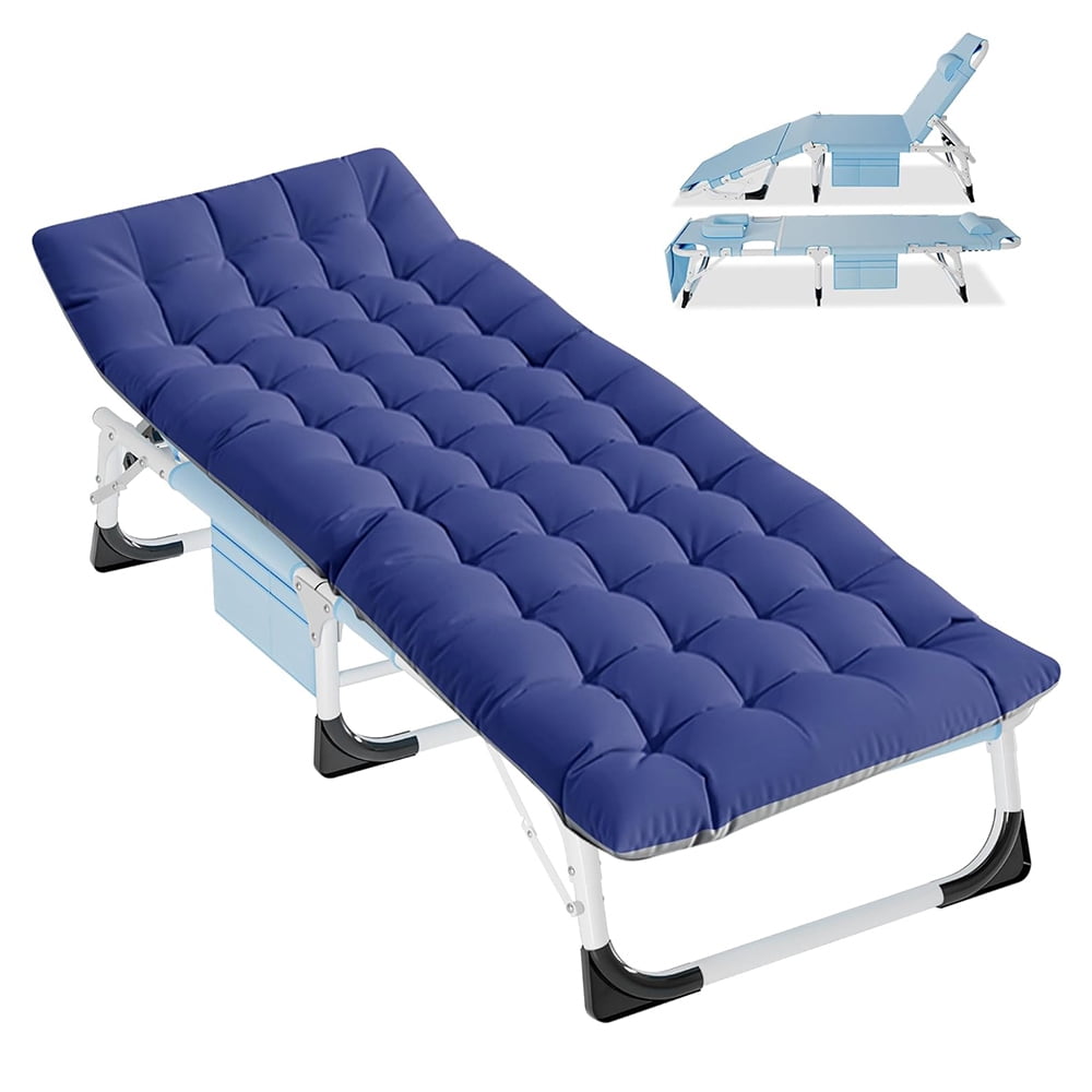 Folding Camping Cot, Comfortable Face Down Tanning Chaise Lounge with ...