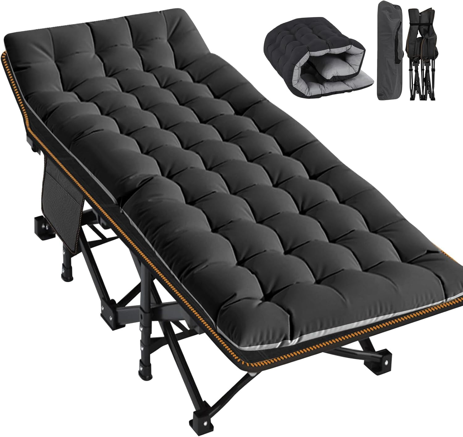 Folding Camping Cot, Folding Cot Camping Cots for Adults, Portable ...