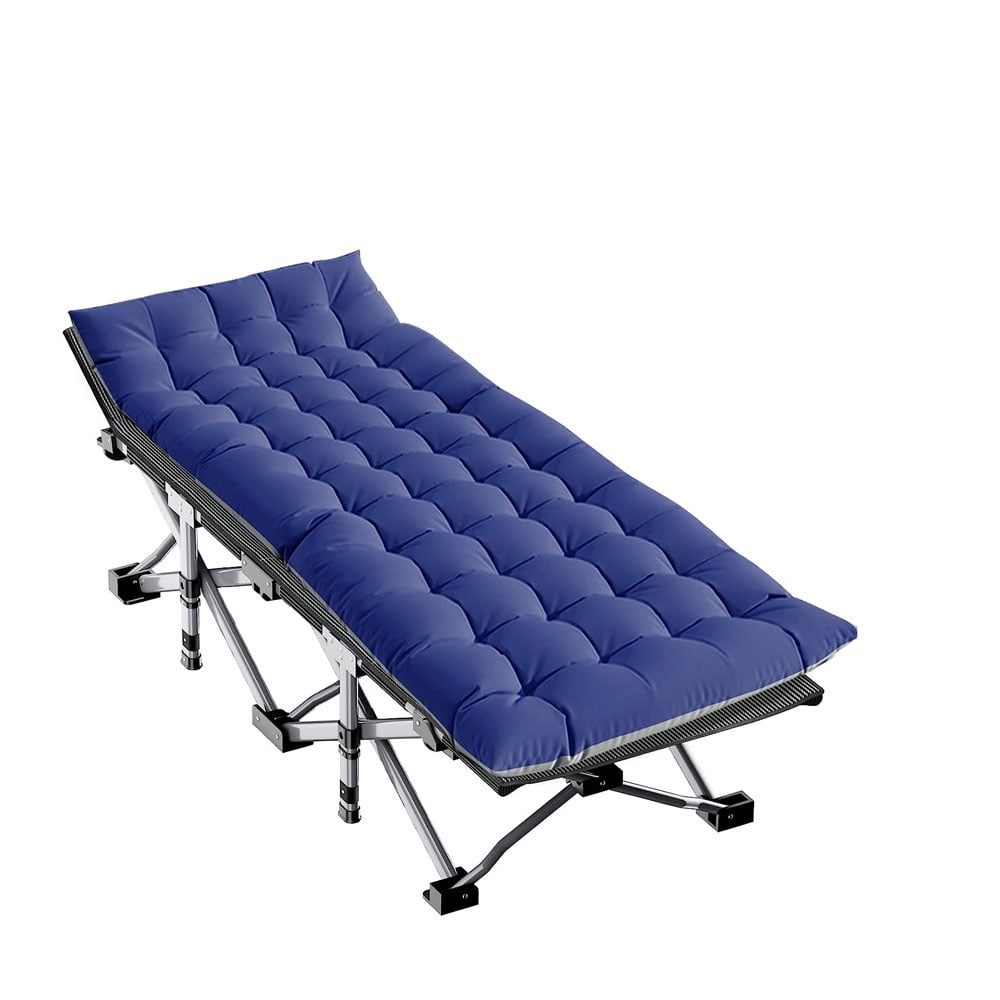 Folding Camping Cot, Heavy Duty Sleeping Cots with Carry Bag, Double ...