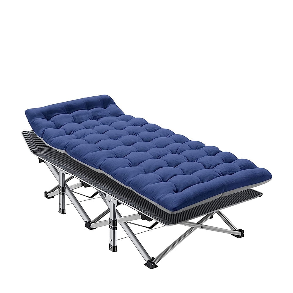 Folding Camping Cot, Outdoor and Indoor Sleeping Cots with Carry Bag ...