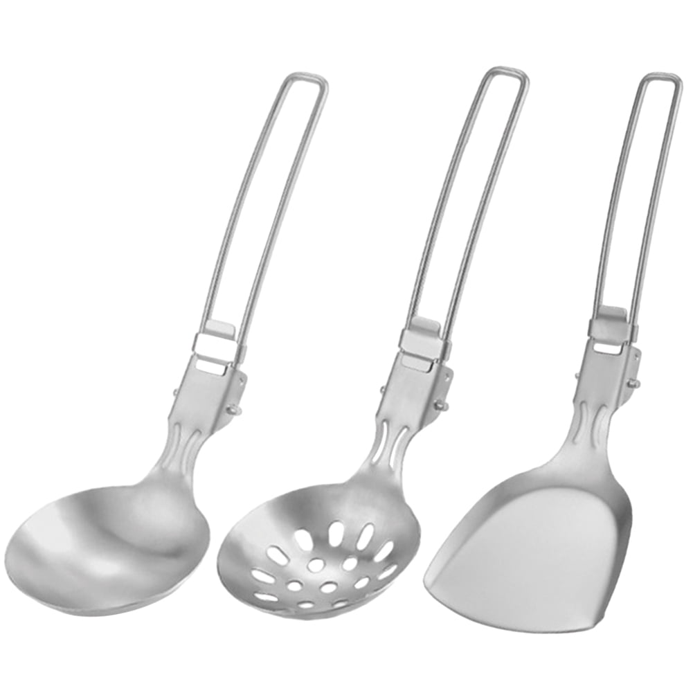 Folding Camping Cutlery Set Picnic Cutlery Set (Soup Ladle+Strainer ...