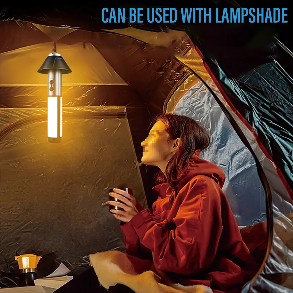 Folding Camping Light Portable Flashlight Telescopic Lantern USB ...