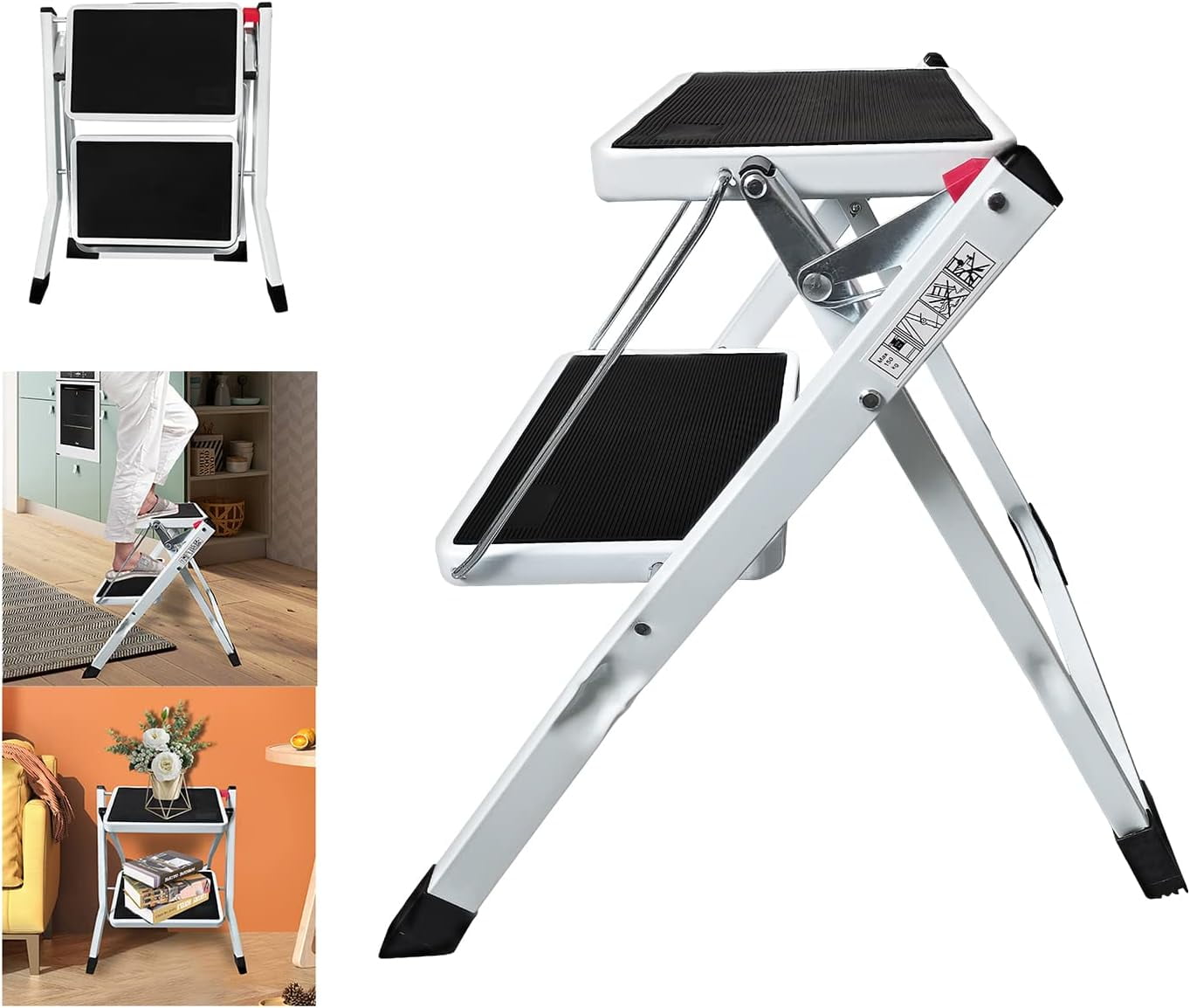 Folding Camping Step, Step Stool Mini Folding Caravan Steps Kitchen ...