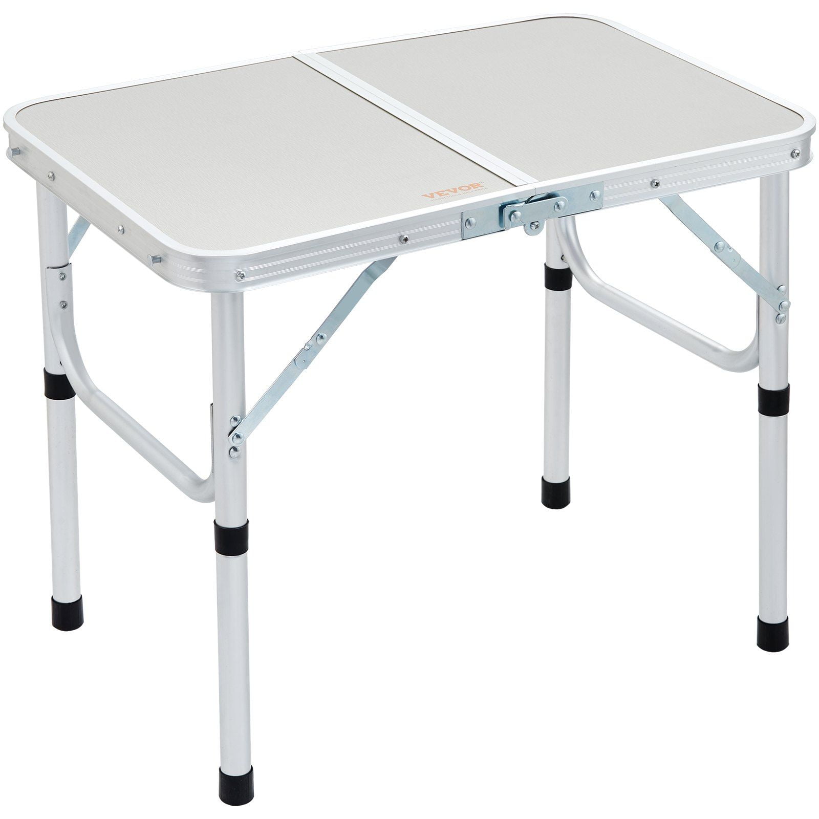 Folding Camping Table, Adjustable Height Outdoor Portable Side Tables ...